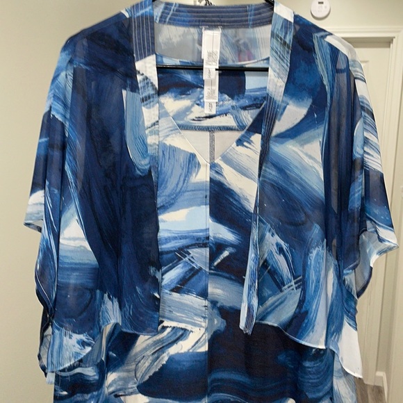 MarlaWynne | Dresses | Xl 2 Pc Marla Wynne Blue Watercolor Hour Glass ...